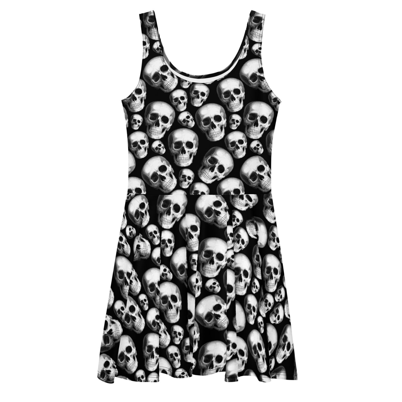 Large Skull Obsession Skater Klänning - ADD9.se